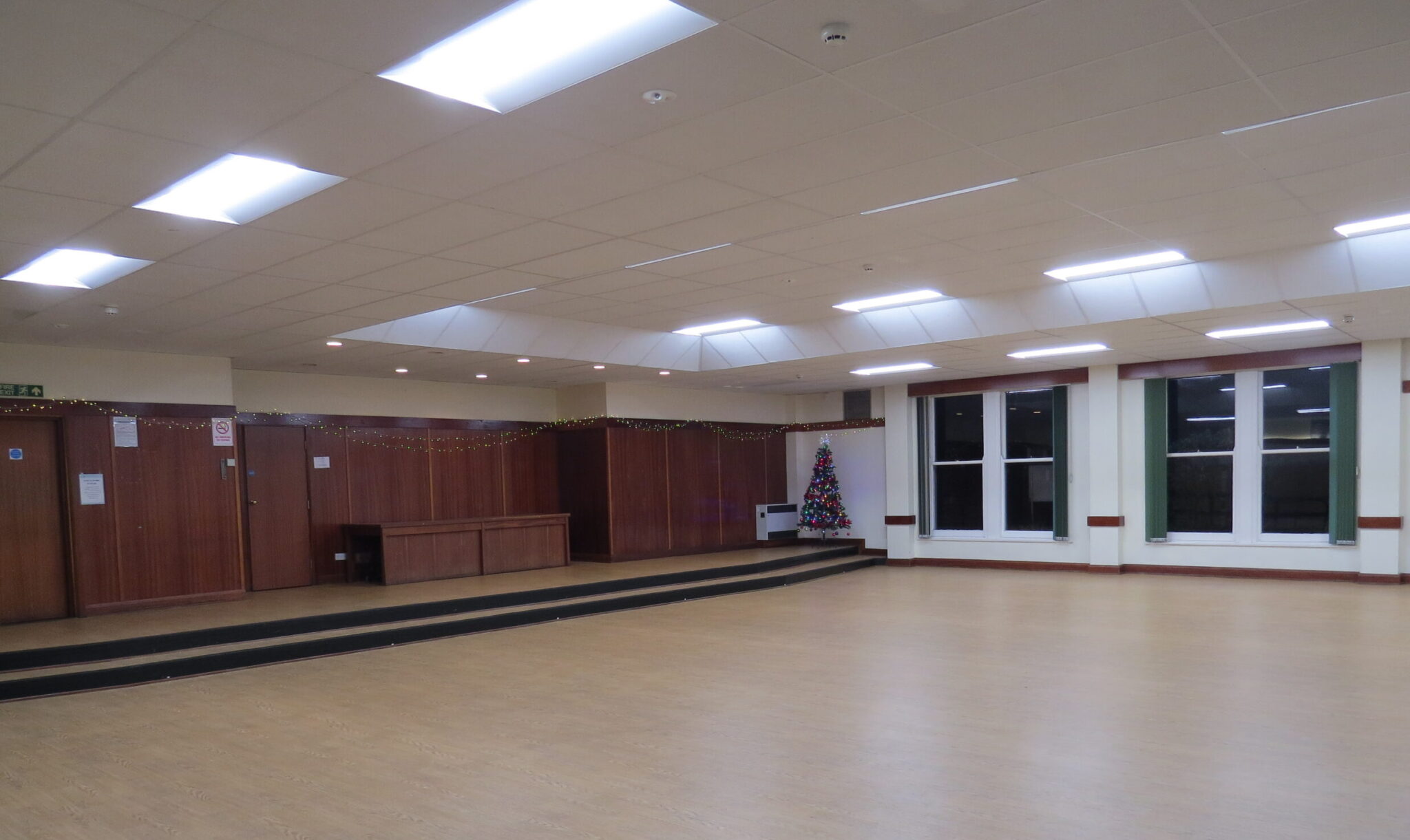 New LED energy efficient lighting installed in the Community Hall ...